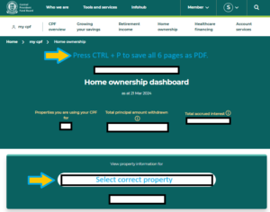 How to Get Your CPF Property Statement (Step-by-Step Guide)